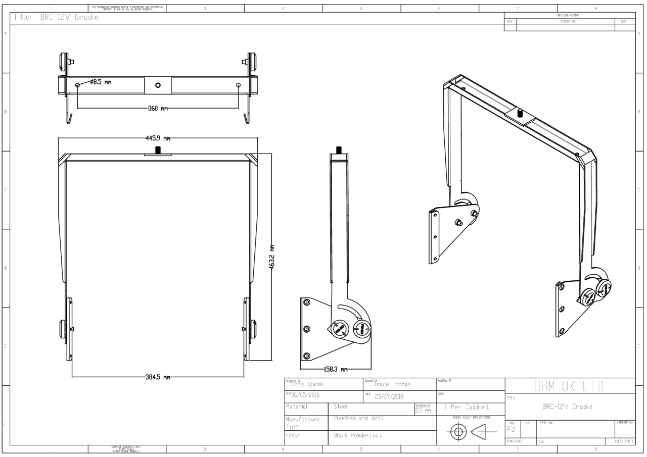 BRC-12V Cradle | Ohm